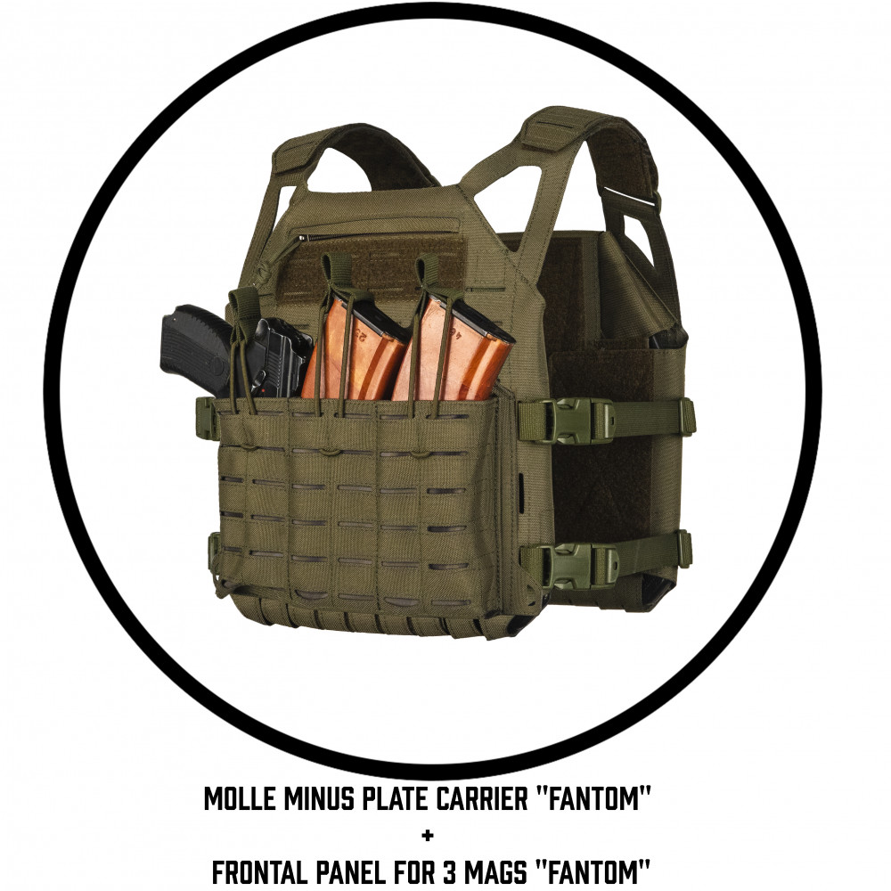 Plate Carrier "Fantom" Molle Minus Laser Cut Digital Flora Raid Gear ...